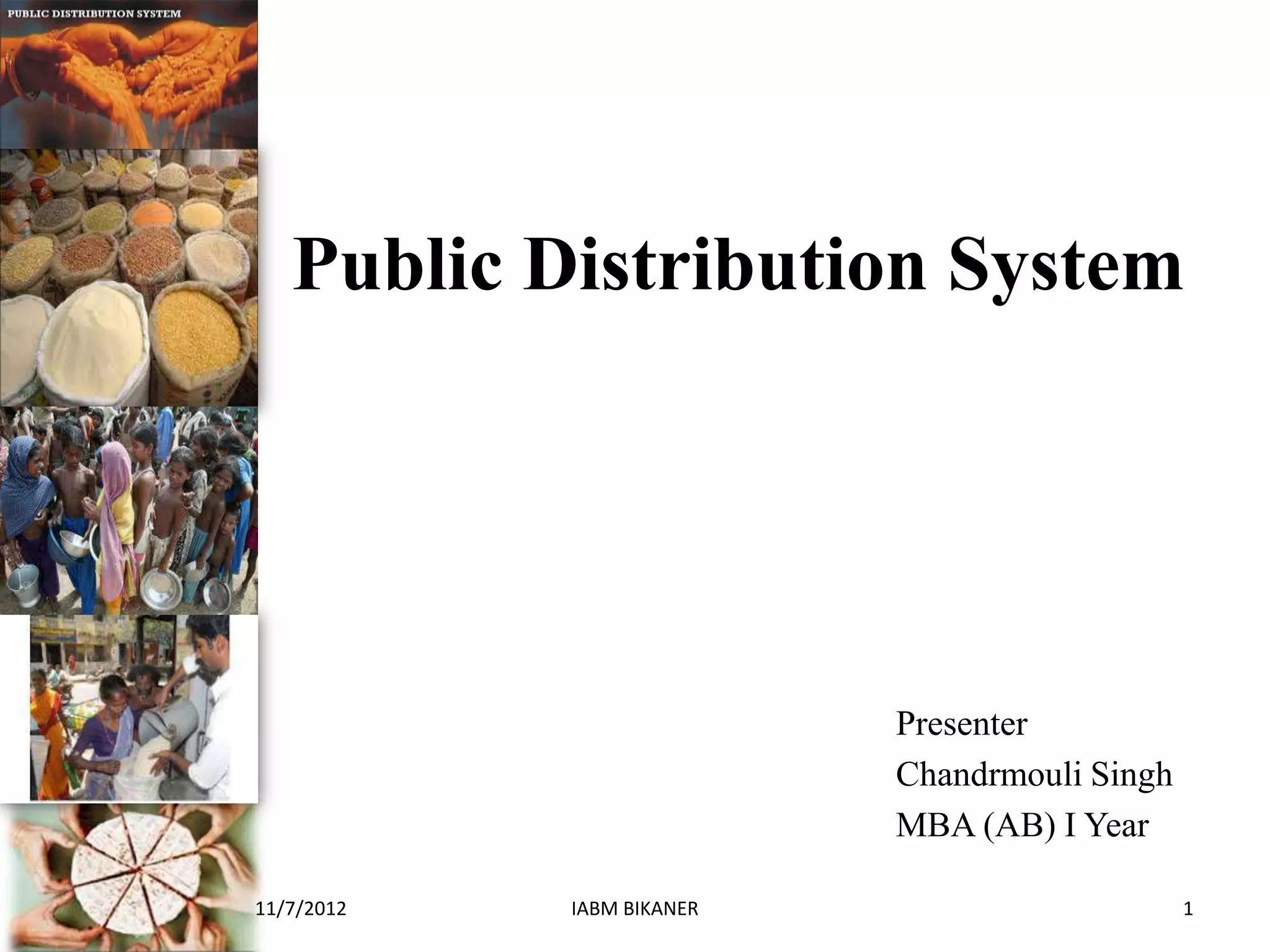 Public distribution system | PPTX