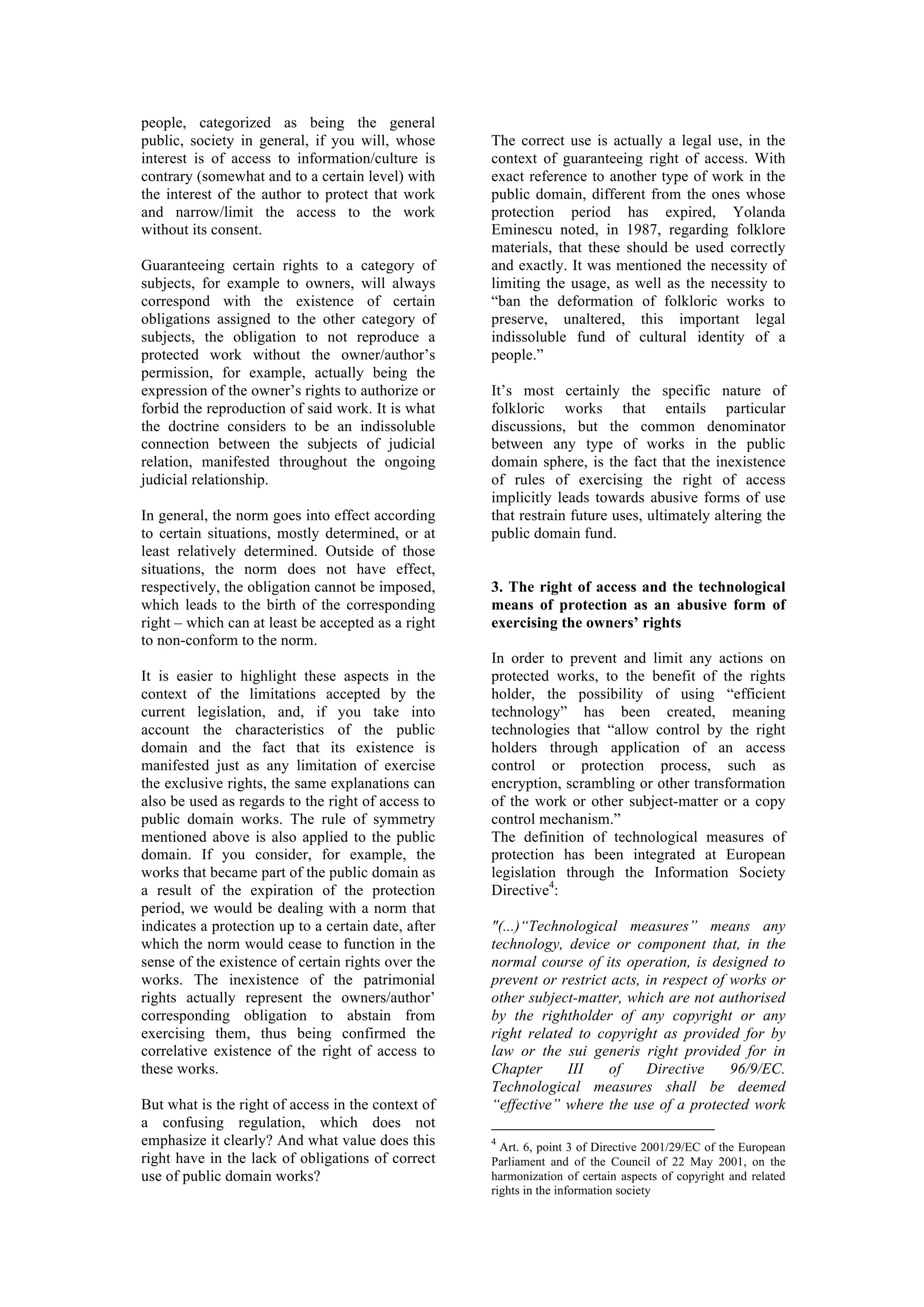 Public domain protection. Uses and reuses of public domain works | PDF