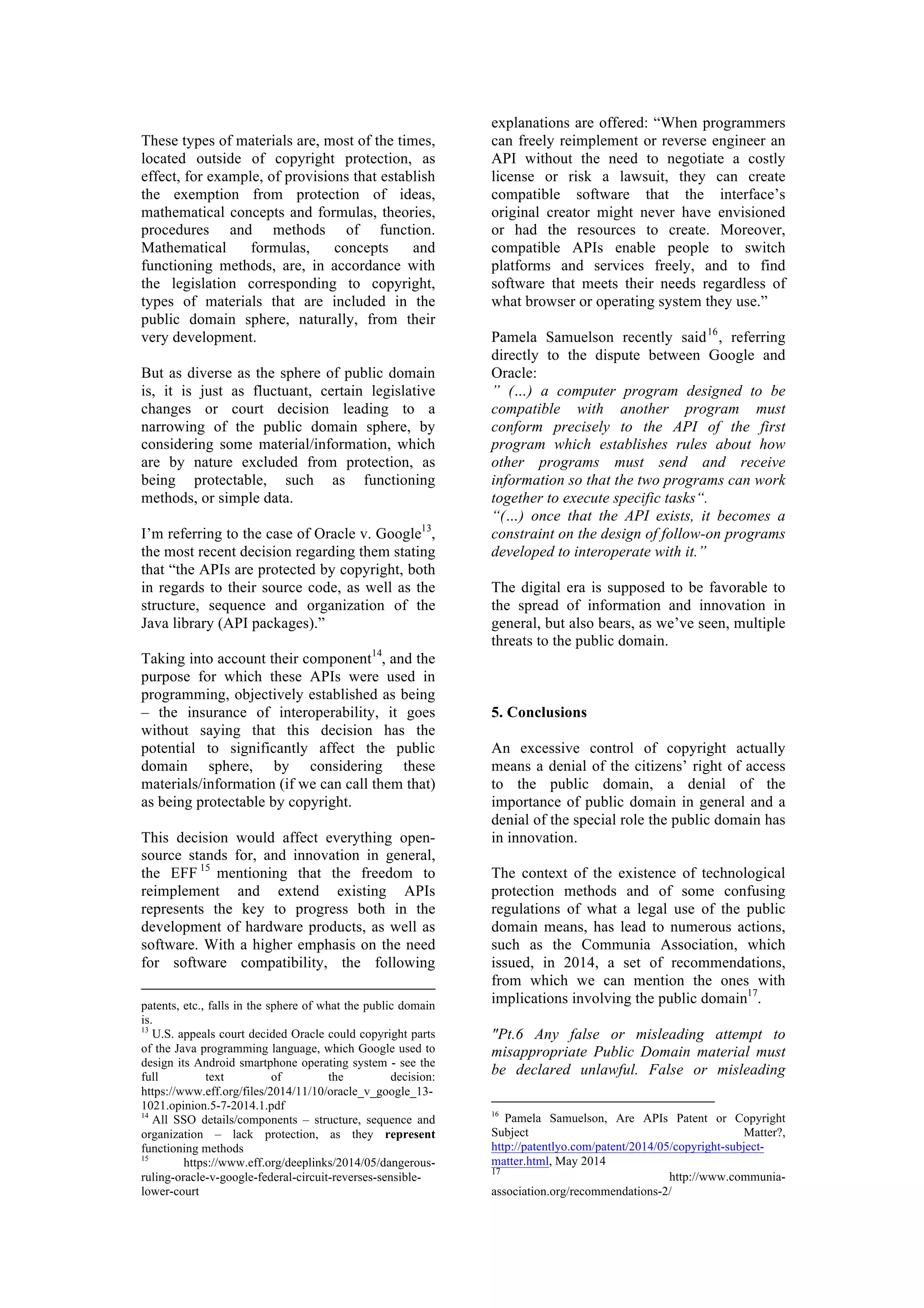 Public domain protection. Uses and reuses of public domain works | PDF