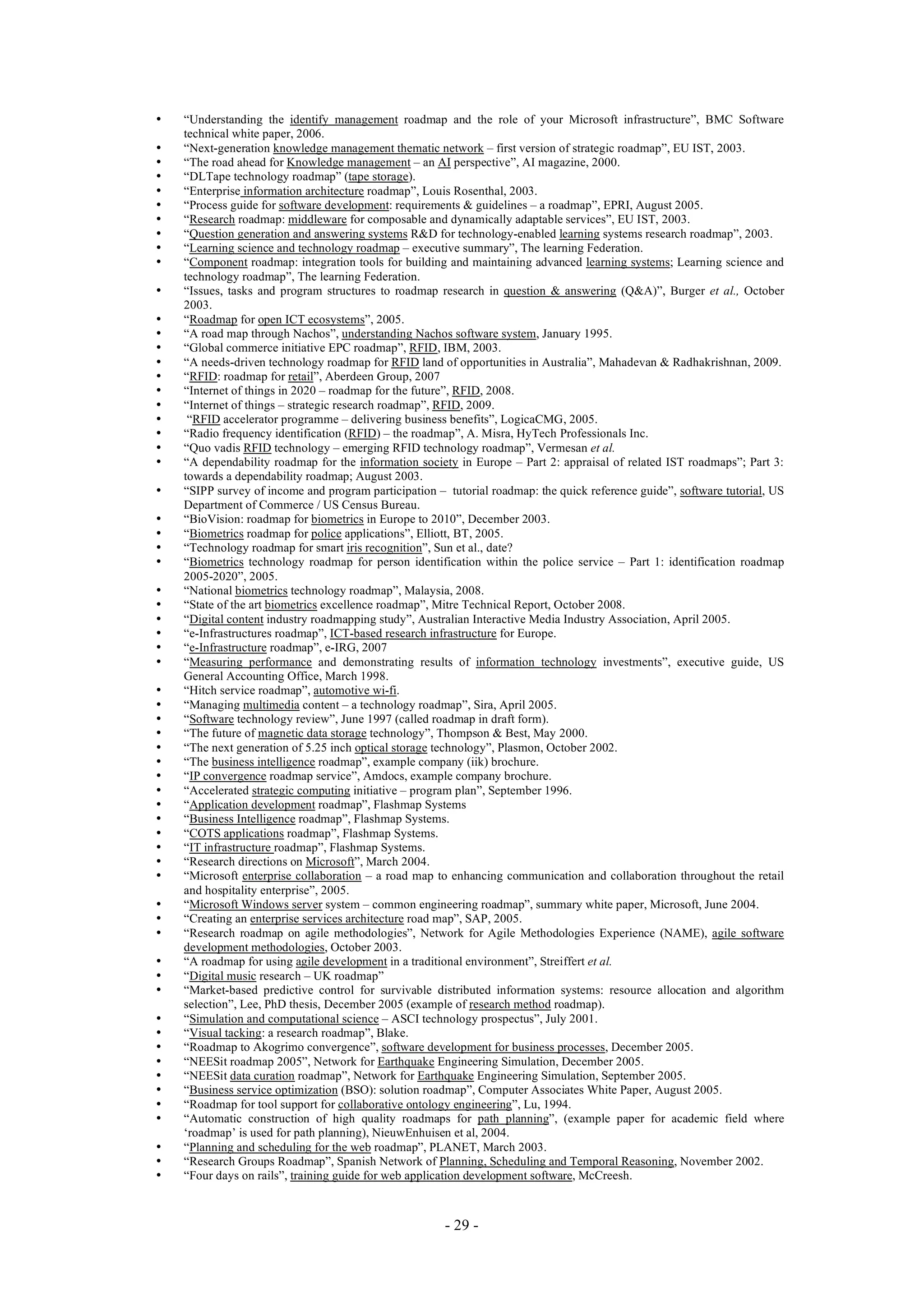 Public domain roadmaps | PDF