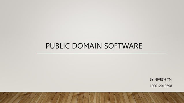 Public domain software.pptx | Shareware and Freeware | Computer Software and Applications