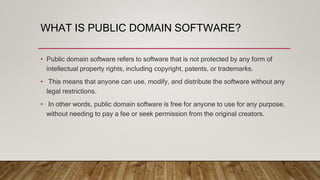Public domain software.pptx