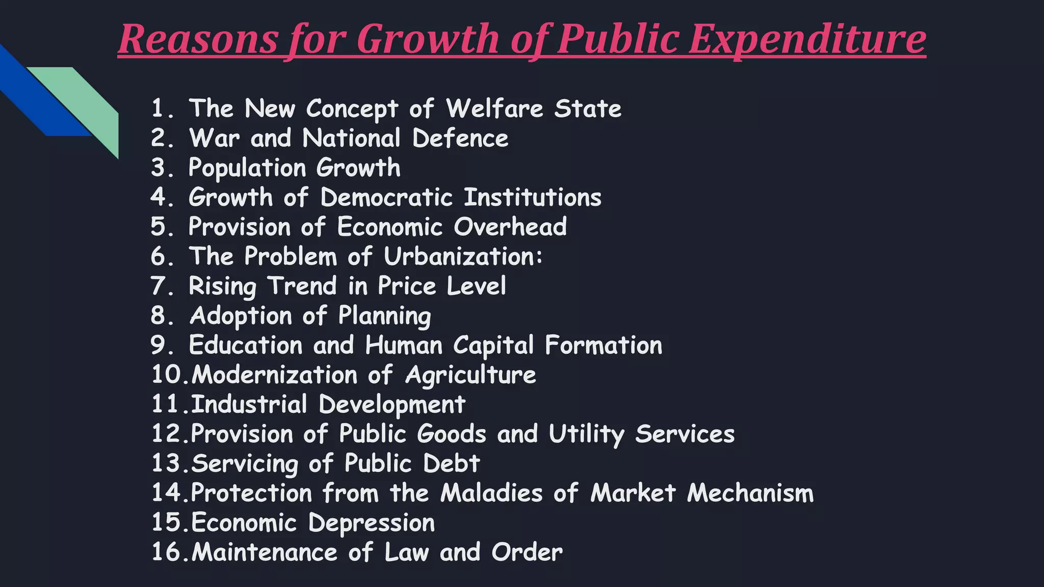 Public economics unit 3 public expenditure and public debt | PPT
