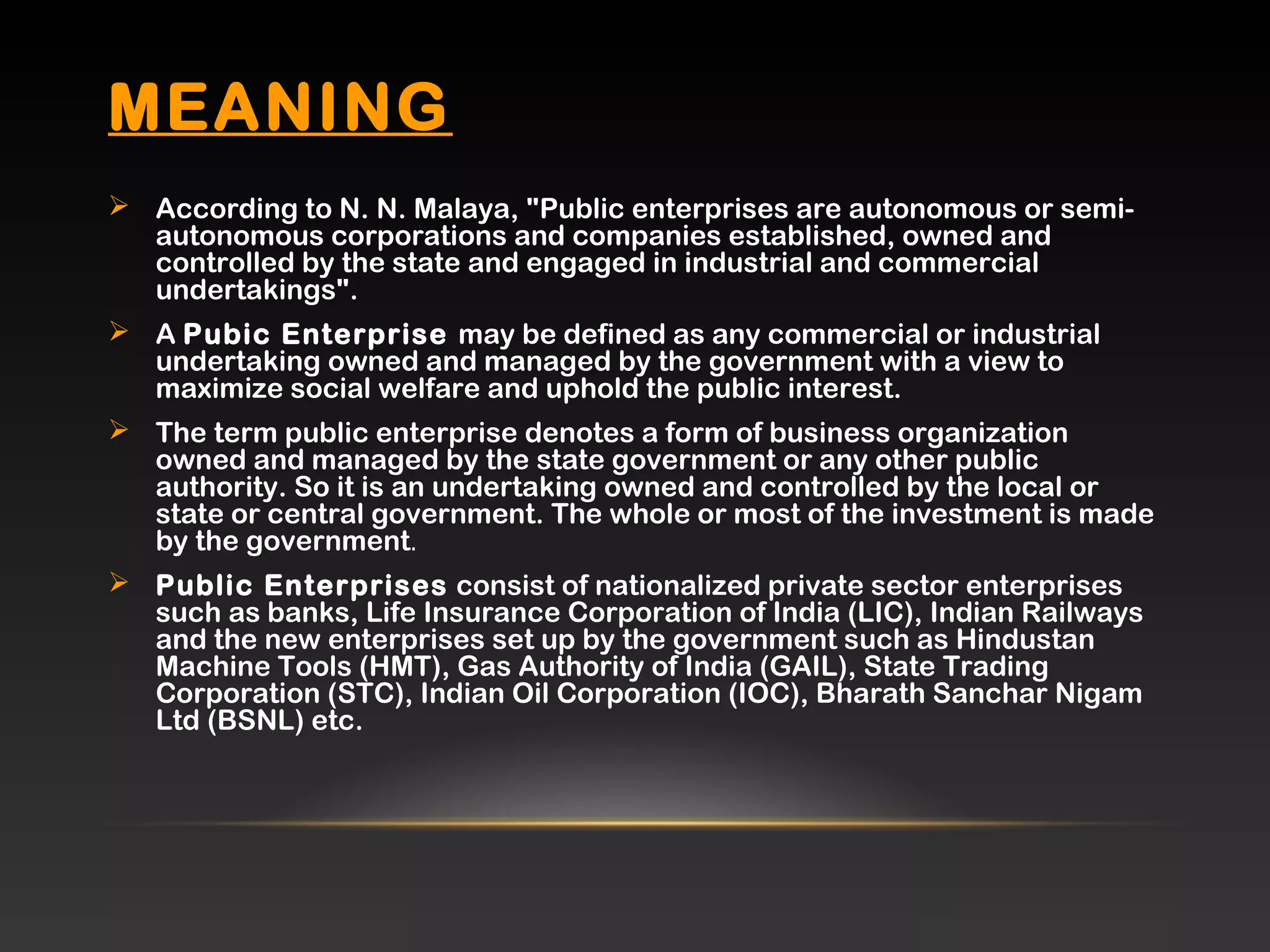 Public enterprise | PPT