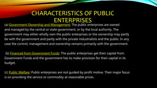 Public enterprise and economic development administration complete | PPTX