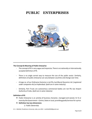 Public Enterprises | PDF