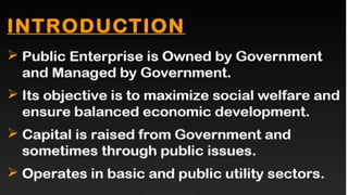 Public enterprises | PPTX