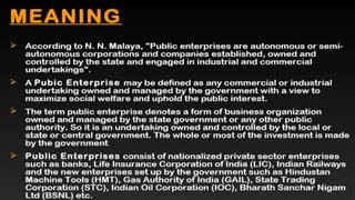 Public enterprises | PPTX