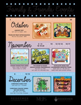 Public Calendar of Family Fun Events Flyer | PDF