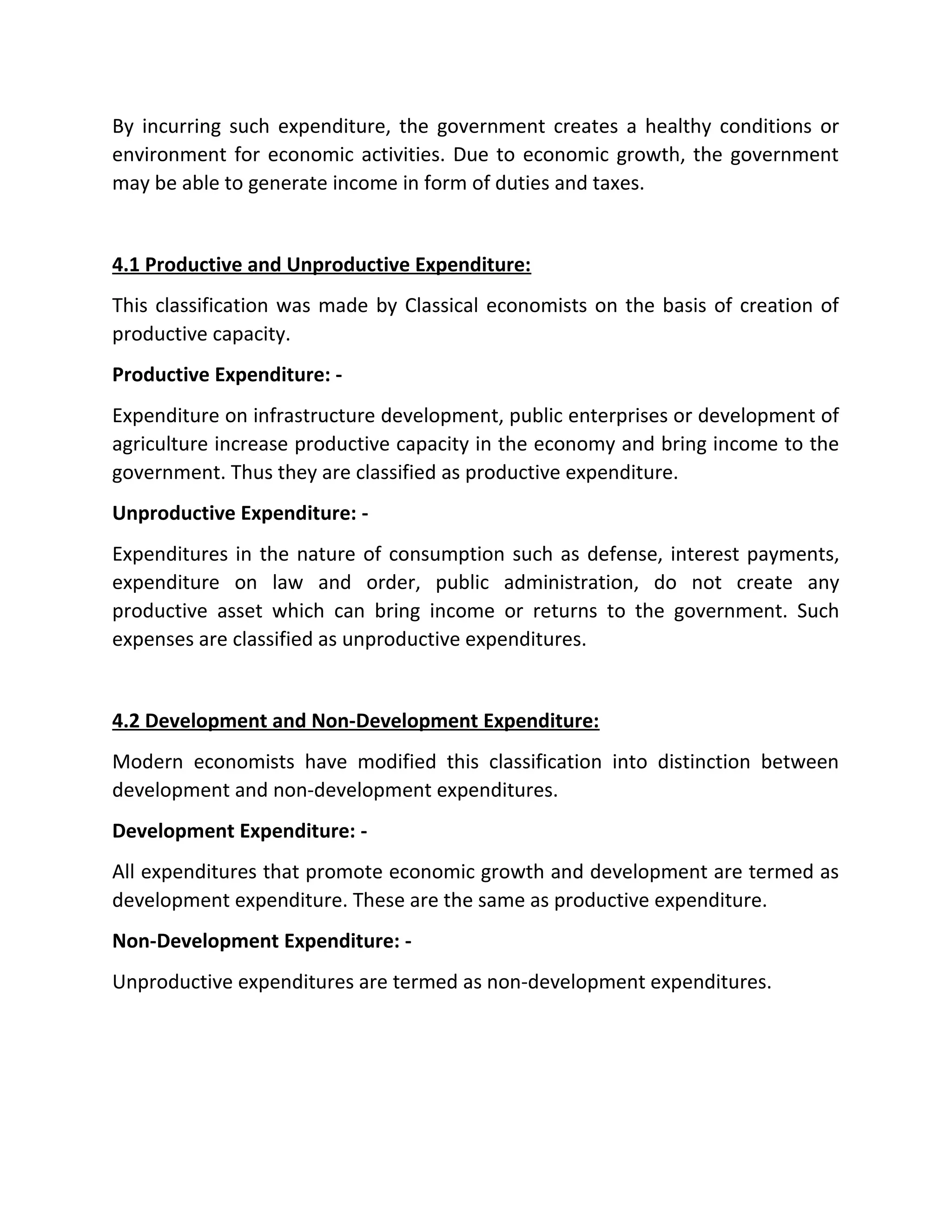 Public expenditure | DOC