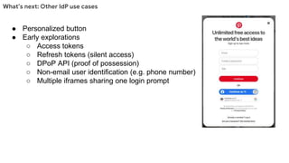 (Public) FedCM BlinkOn 16 fedcm and privacy sandbox apis | PPTX