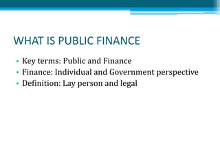 Constitutional provisions for Public Finance in Kenya. | PPTX