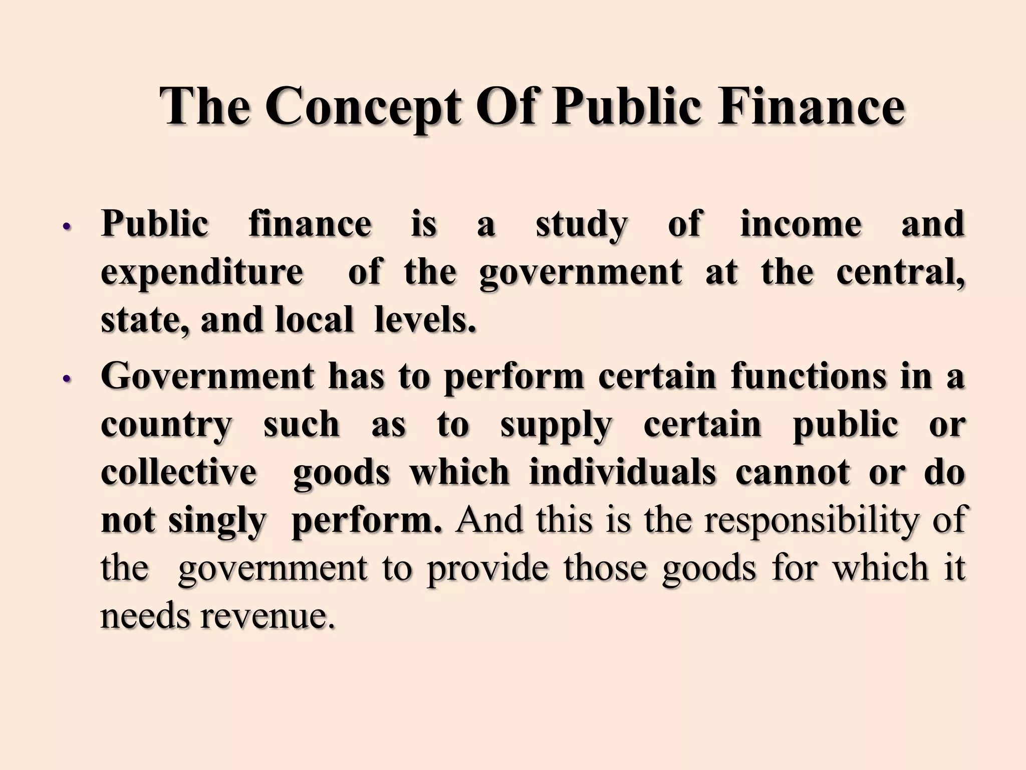 Public Finance | PPTX