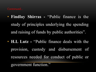 Public finance | PPTX
