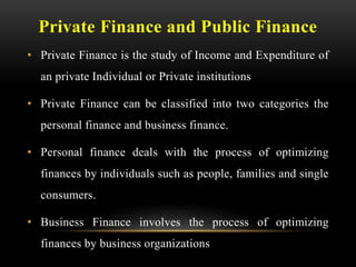 Public finance | PPTX