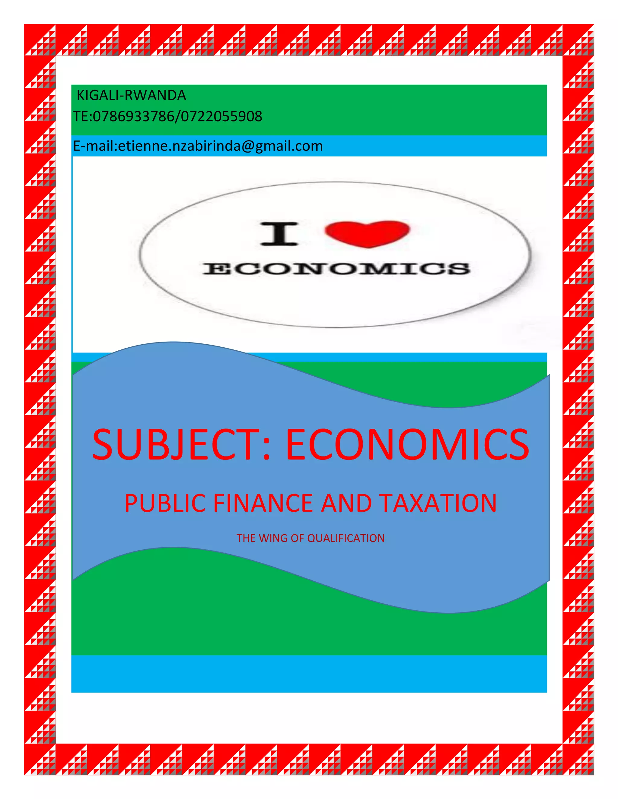 PUBLIC FINANCE AND TAXATION | PDF