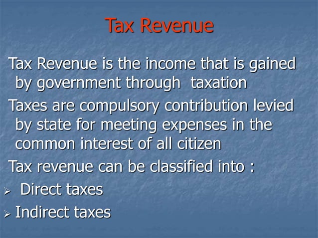 Public revenue | PPT