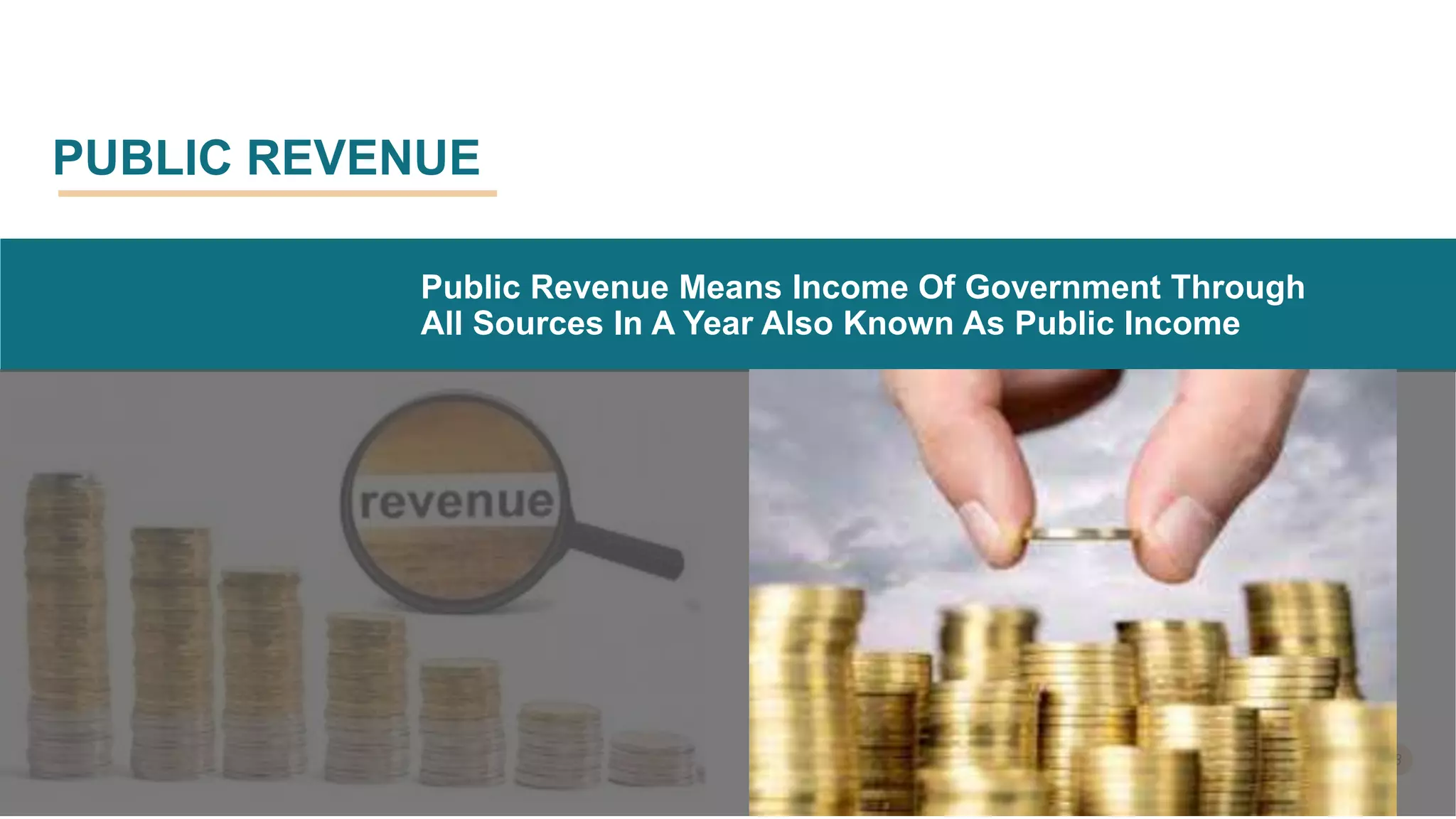 public revenue and its sources | PPTX