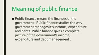 Public finance ..pptx