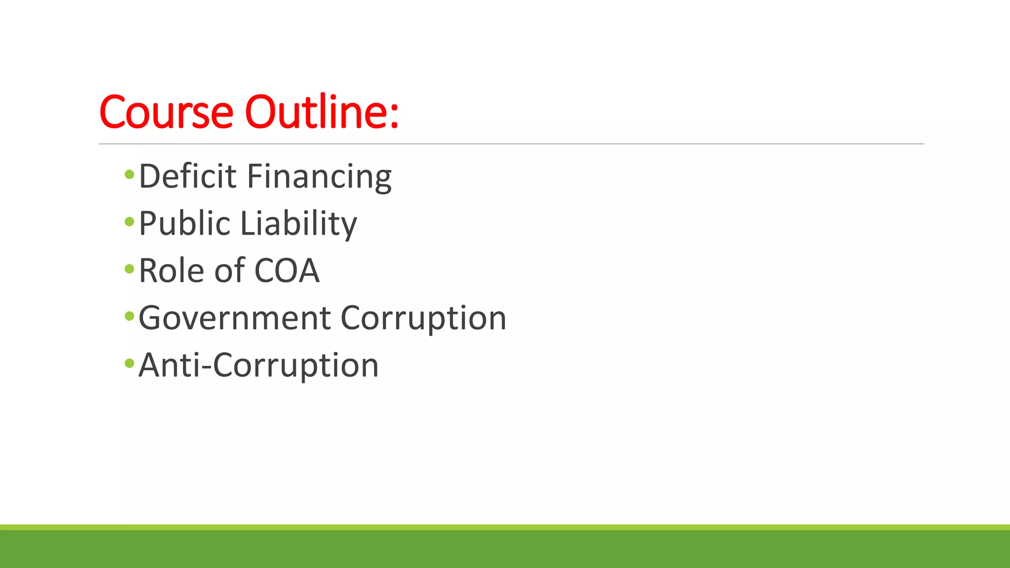 Public finance for BSBA | PPTX