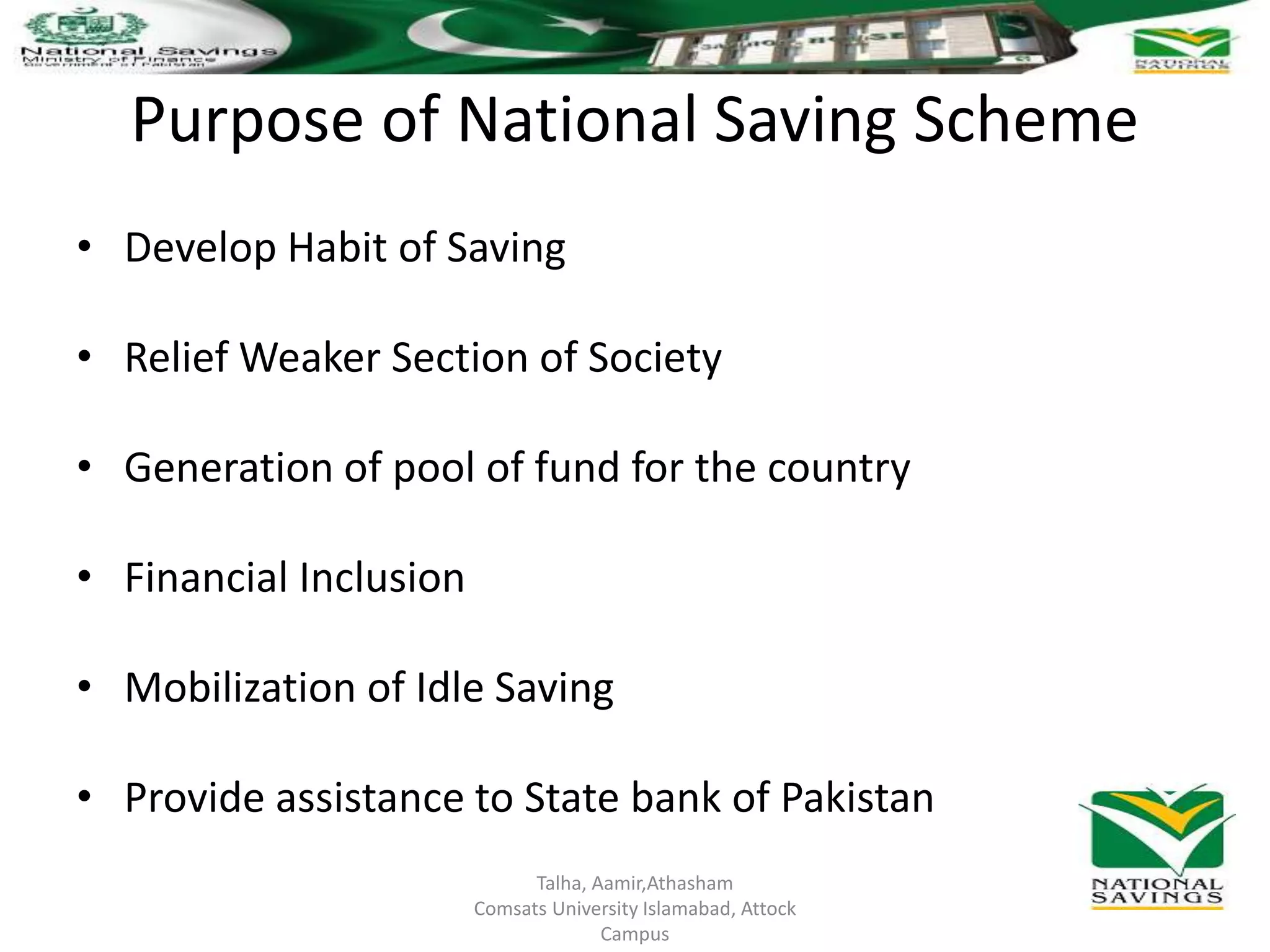 National Saving Scheme | PPTX