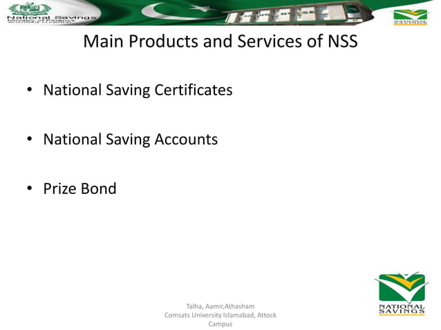 National Saving Scheme | PPTX