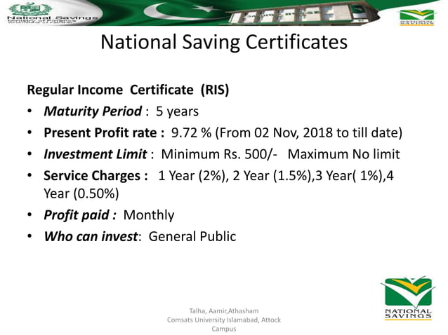 National Saving Scheme | PPTX
