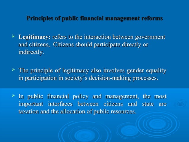 Public Financial Management Reform presentation | PPT | Business ...