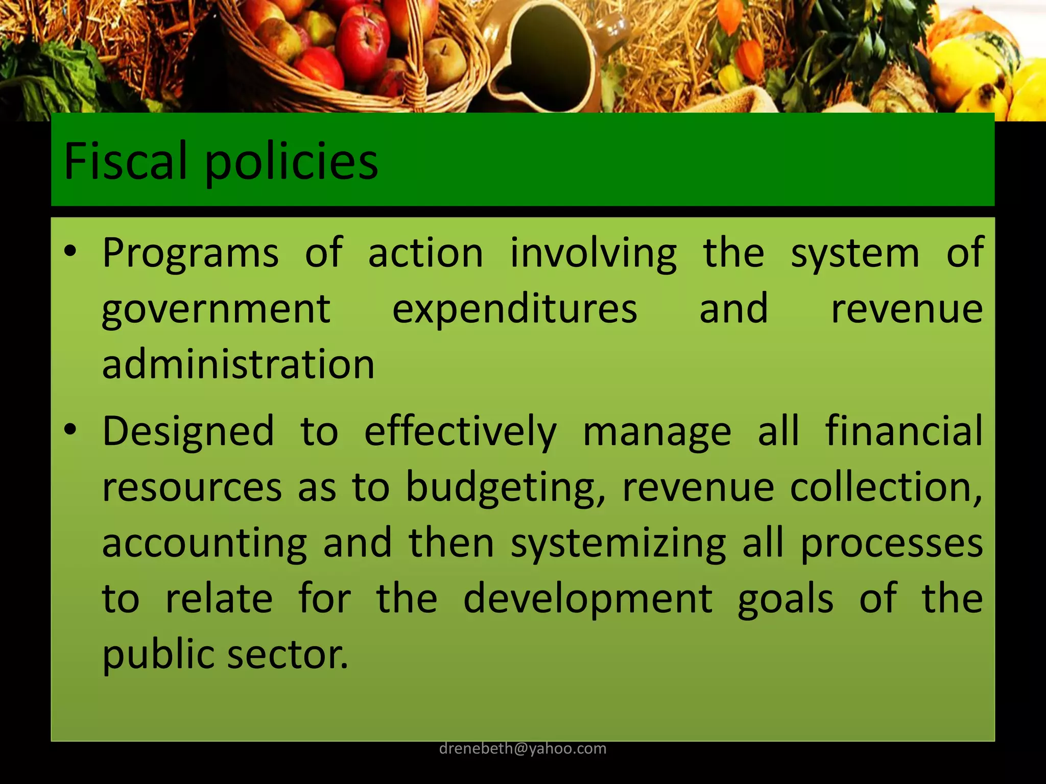 Public fiscal administration lect 1 | PDF