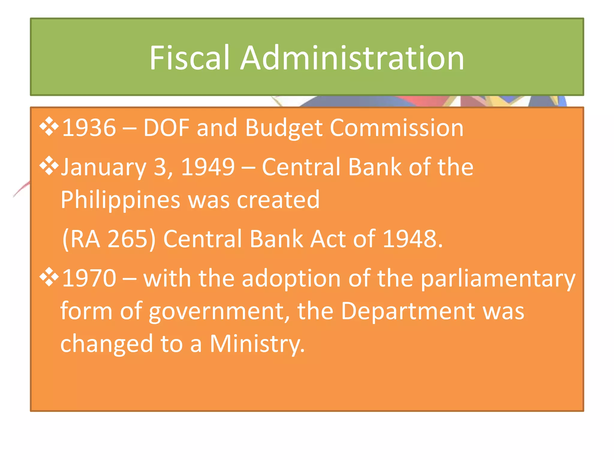 Public Fiscal Administration Part 1 | PPTX