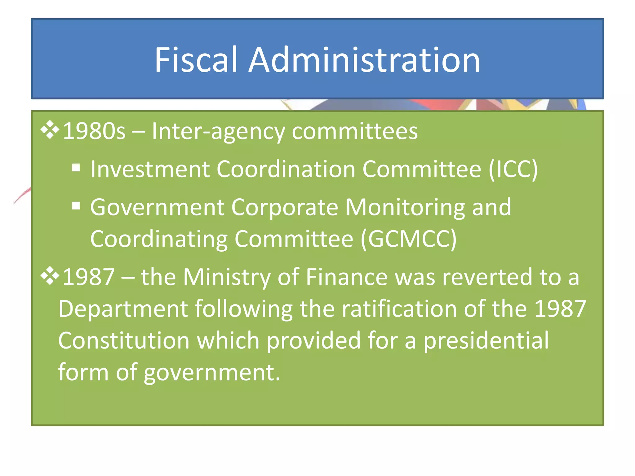 Public Fiscal Administration Part 1 | PPTX