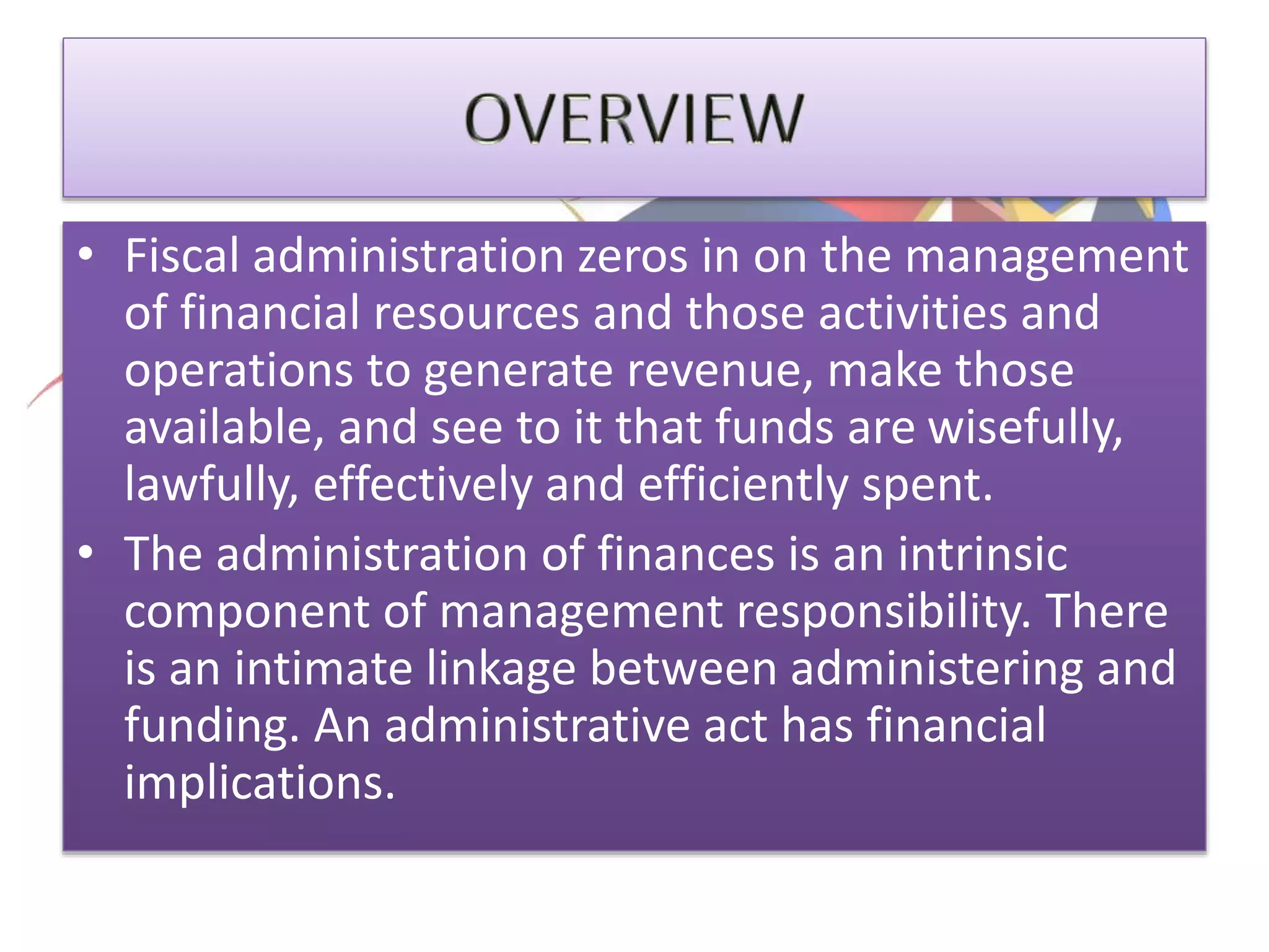 Public Fiscal Administration Part 1 | PPTX