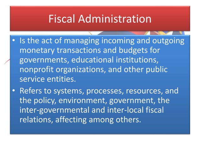 Public Fiscal Administration Part 1 | PPTX | Business Accounting ...