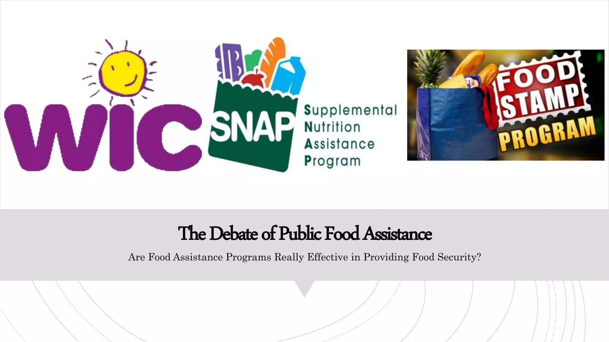 Public food assistance assg. | PPT
