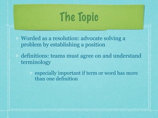 Public forum debate intro | KEY