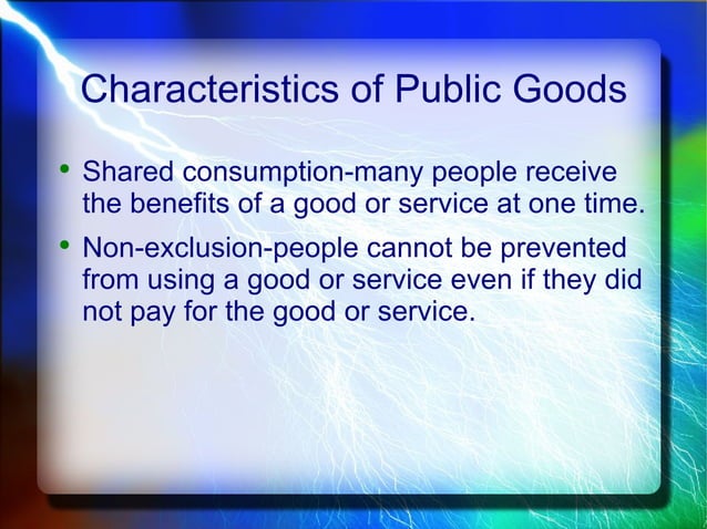 Public goods | PPT