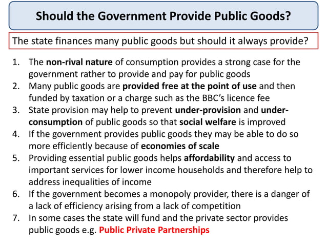 Public goods | PPTX
