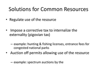Public Goods and Common Resources (By Blake and Paul) | PPT