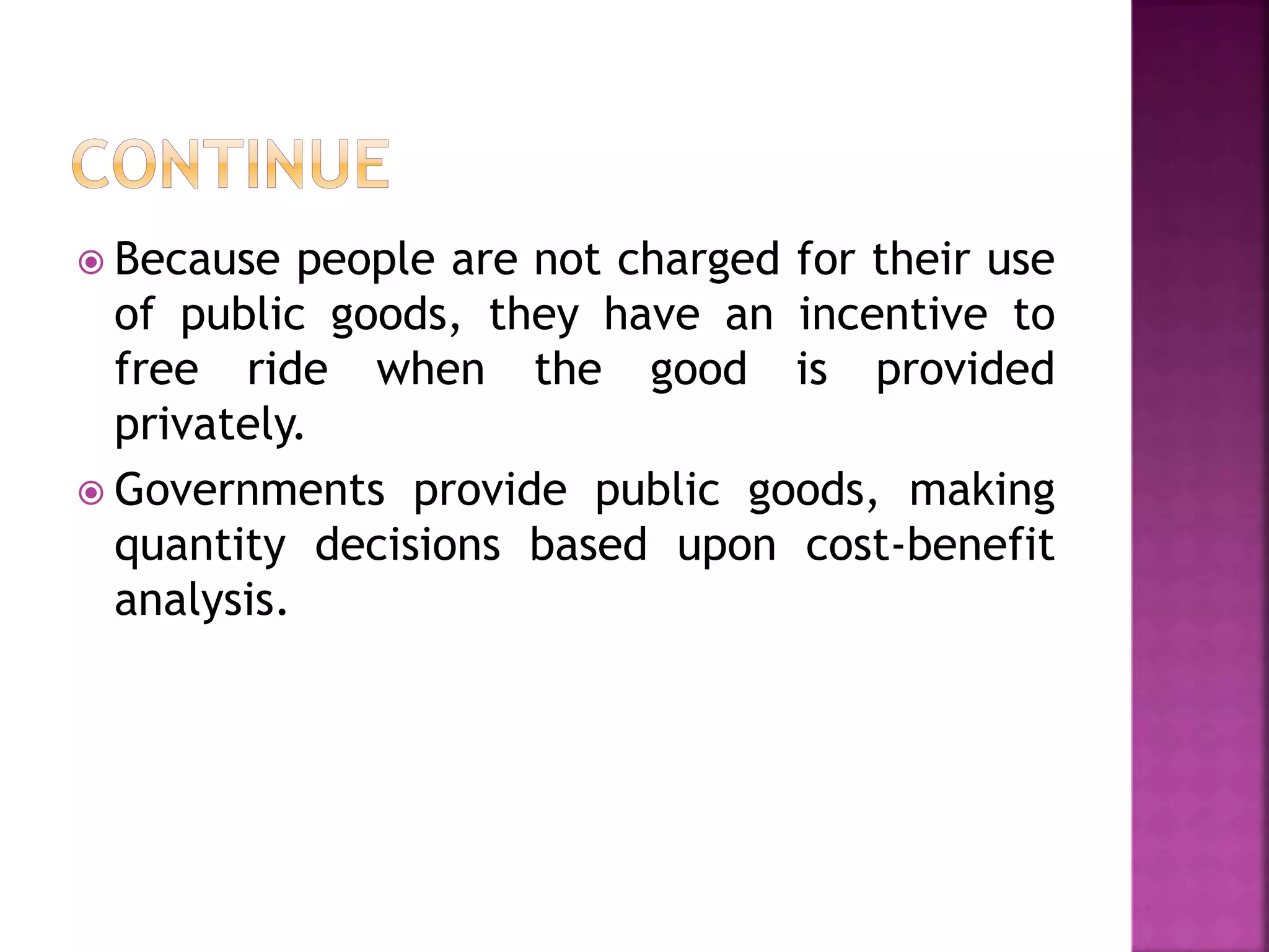 Public goods and externalities | PPTX | Personal Finance