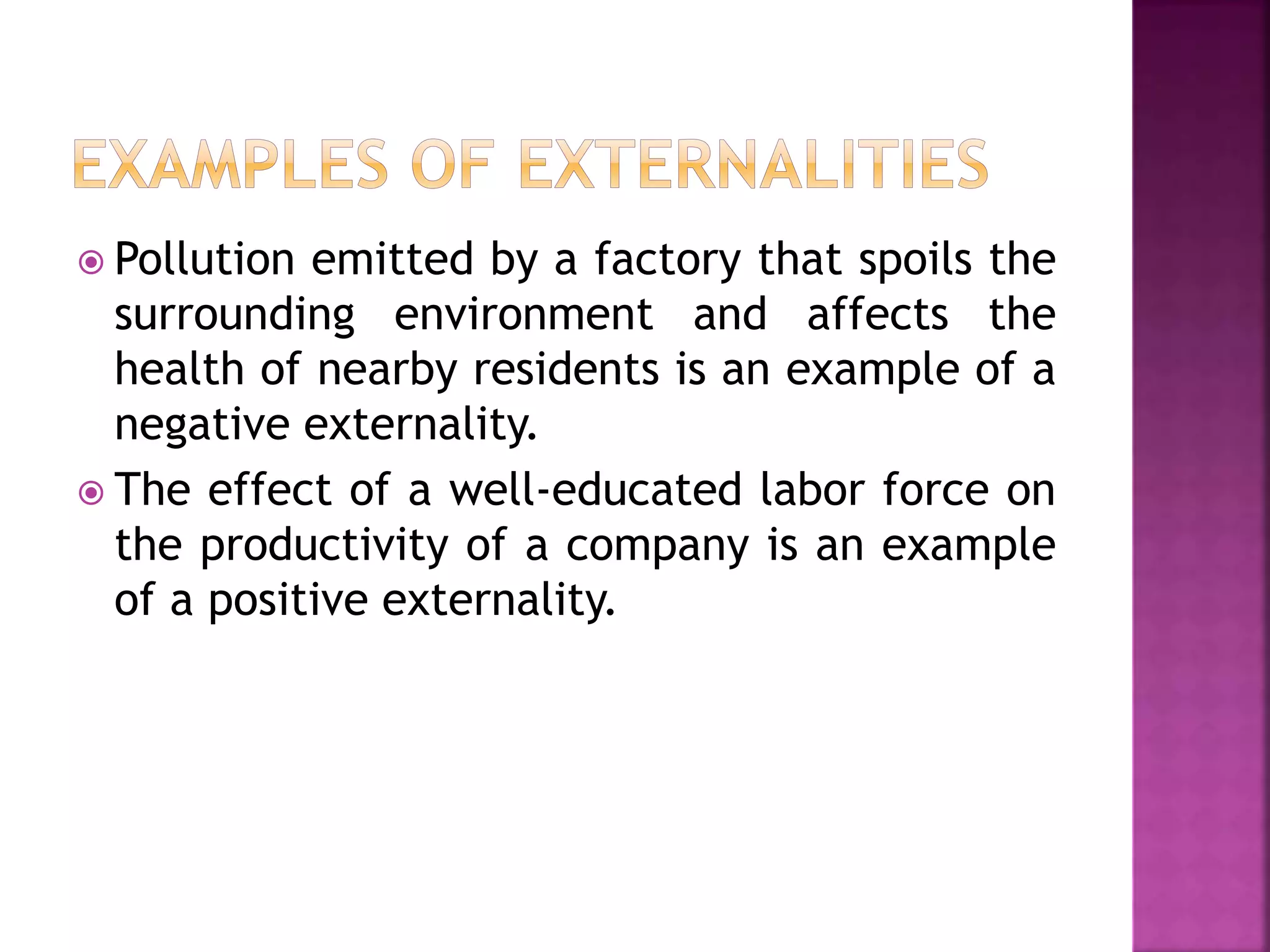 Public goods and externalities | PPTX