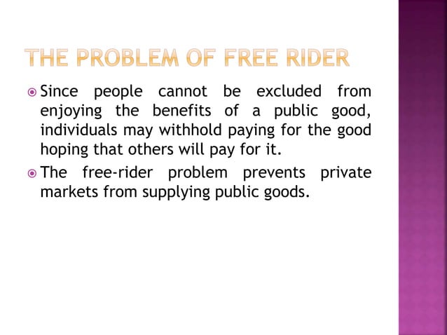 Public goods and externalities | PPTX | Personal Finance