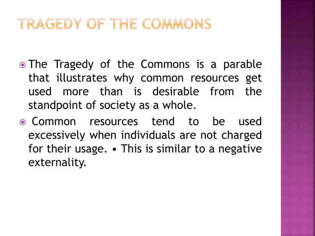 Public goods and externalities | PPTX | Personal Finance