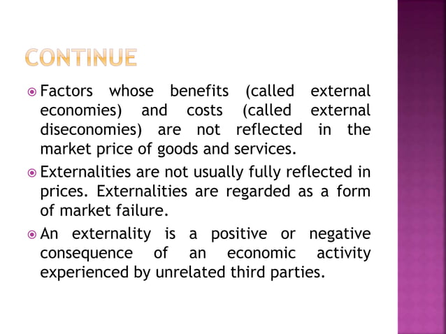 Public goods and externalities | PPTX | Personal Finance