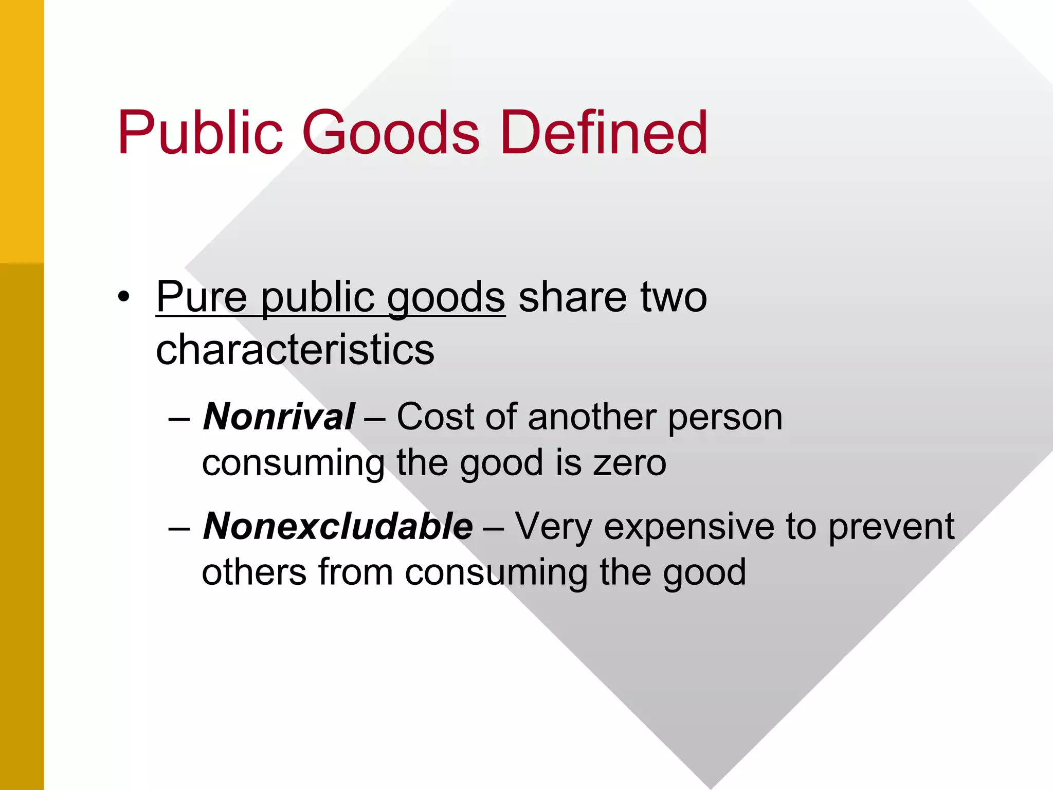 Public goods | PPT