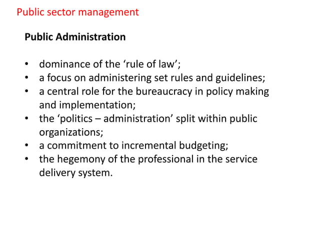 Public governance general considerations | PPT