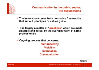 Public Government Communication | PDF