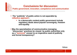 Public Government Communication | PDF