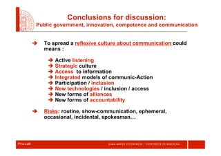 Public Government Communication | PDF