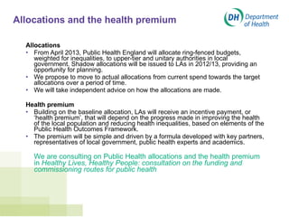 Public Health Strategy for England | PPT