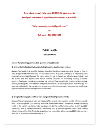 Public health | DOCX